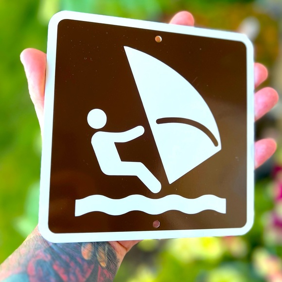 Wall Decor | Wind Surfing Parks Recreational Metal Sign 6x6 | Poshmark